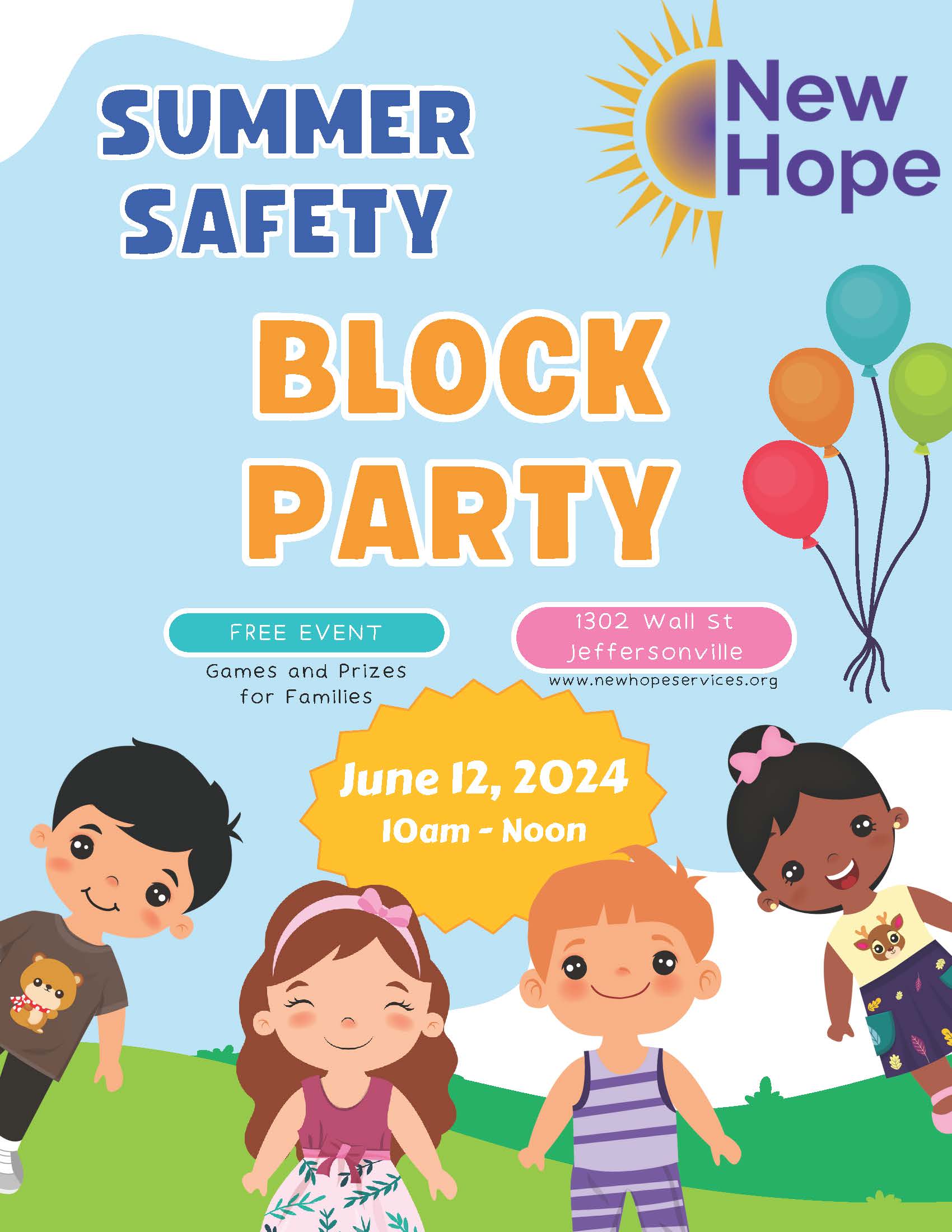 Summer Block Party - New Hope Services